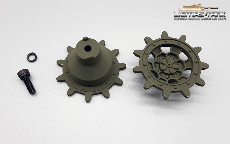 Metal driving wheel Leopard 2 A6 Heng Long / Taigen painted licmas-tank ...