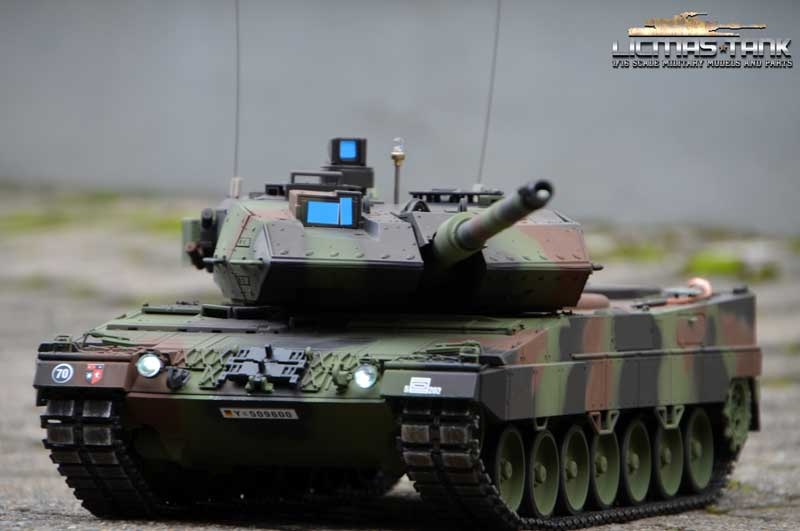 1/16 RC Panzer Leopard 2A6 BB + Kanonenrauch + Servo Taigen Metall ...