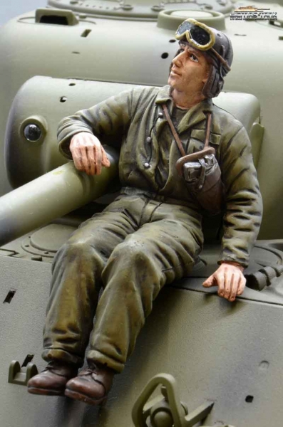 1/16 Figur U.S Panzerbesatzung WW2 Panzer Soldat