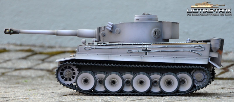 RC Panzer 2.4 GHz Tiger 1 Grau Taigen V3 IR + Kanonenrauch Metall ...